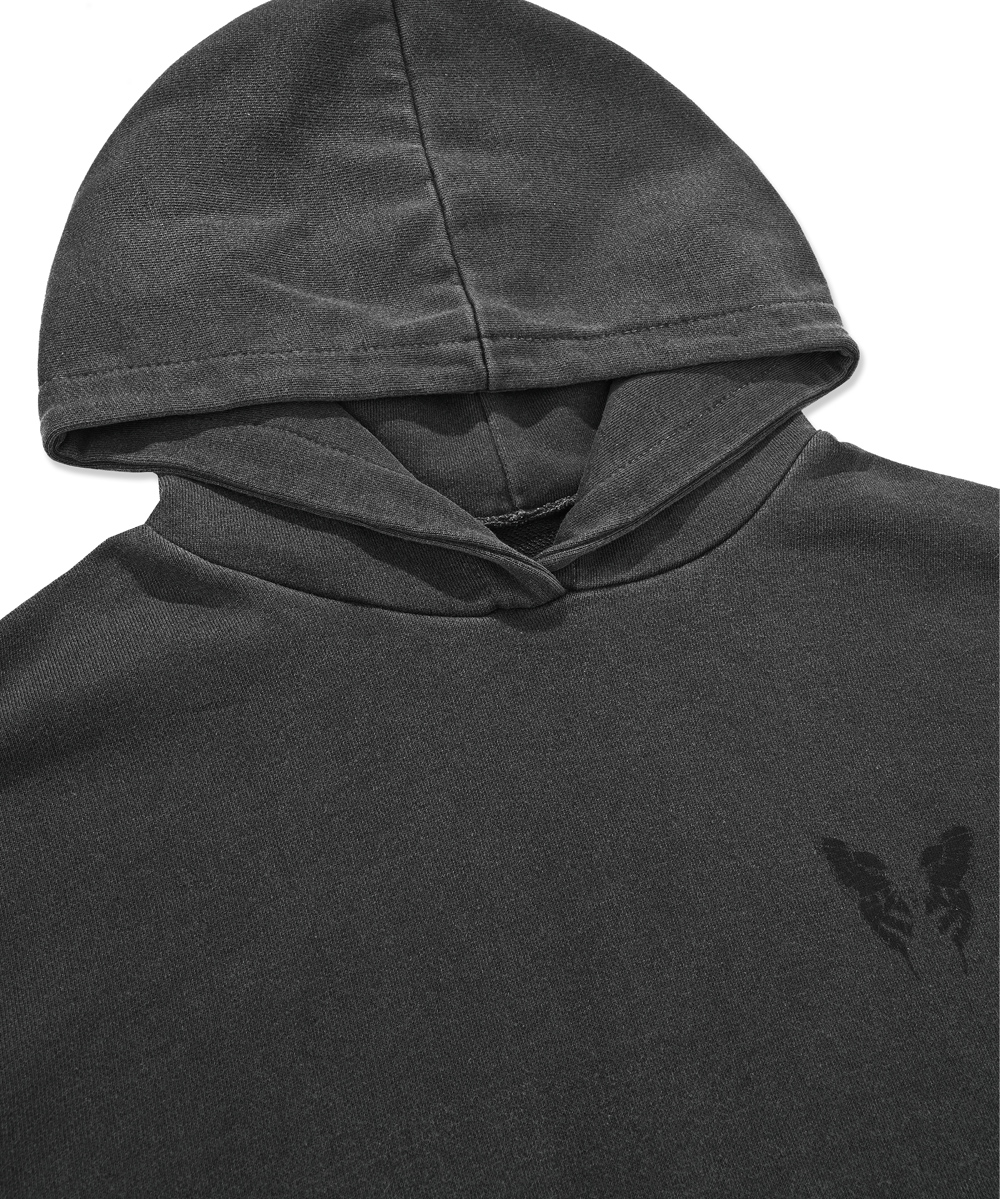 MUSINSA ACOVER Black Butterfly Pigment Hoodie 3 Colors MUSINSA ACOVER Black Butterfly Pigment Hoodie 3 Colors